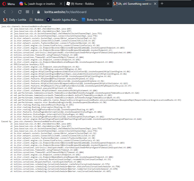 Erro ao tentar pegar o daily · Issue #124 · LorittaBot/DreamLand · GitHub