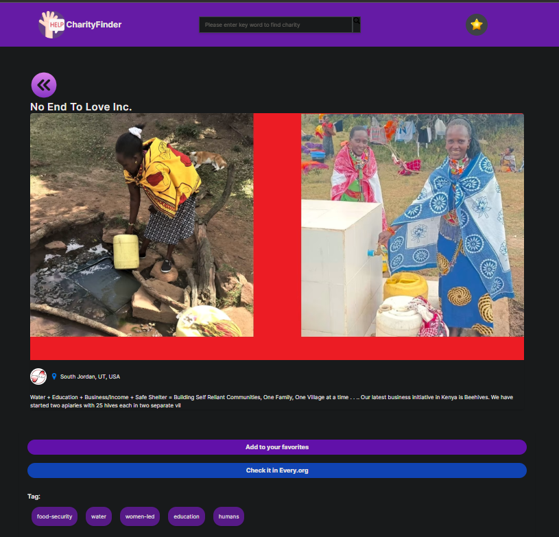 GitHub - TomYYHong/charity-finder