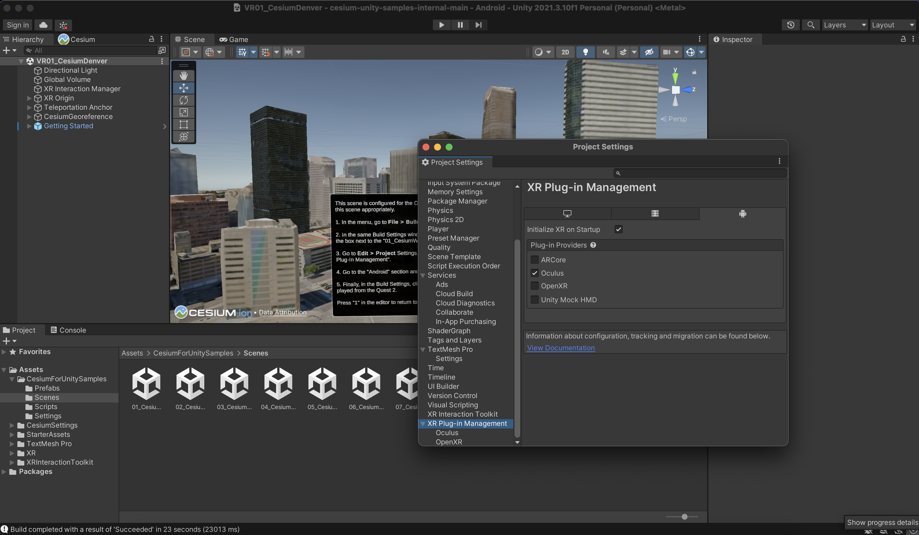 🥽 1️⃣ VR Level 1 - Denver Photogrammetry - Crashing Every Time On Oculus Quest 2 · Issue #54 ...