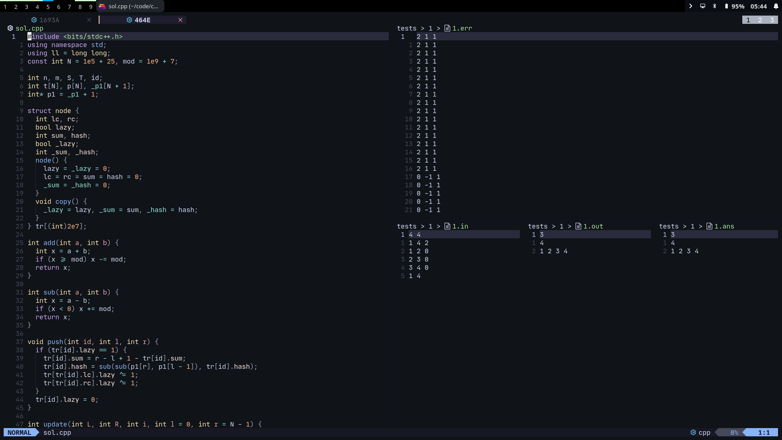 GitHub - huylg/cp.nvim: Competitive programming neovim plugin