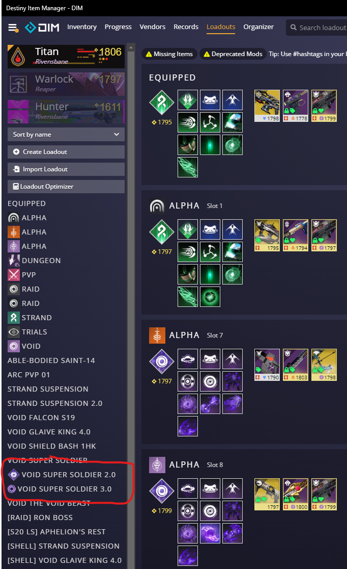 Display a subclass icon in the loadout list · Issue #9221 · DestinyItemManager/DIM · GitHub