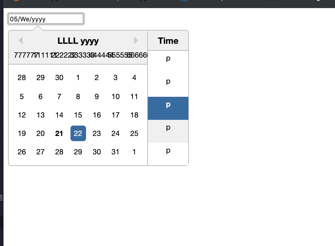 missing titles (LLLL) · Issue #1741 · Hacker0x01/react-datepicker · GitHub