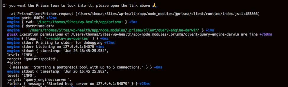 Unknown error in Prisma Client · Issue #757 · prisma/prisma-client-js · GitHub