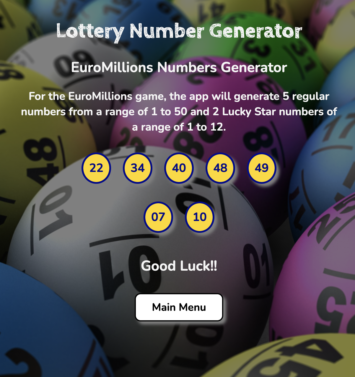 GitHub - StevieV1903/lottery_numbers_picker: An SPA that is written in ...