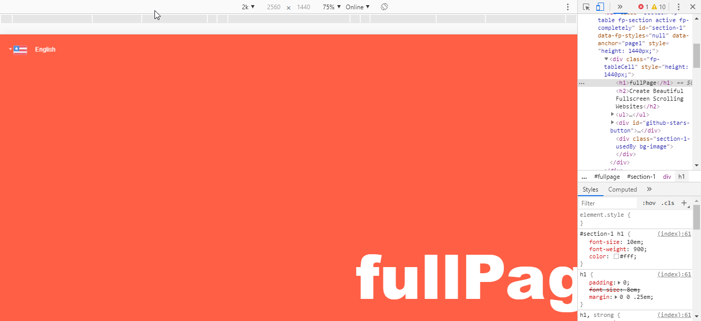 Lags when using a 4k Monitor · Issue #3786 · alvarotrigo/fullPage.js · GitHub
