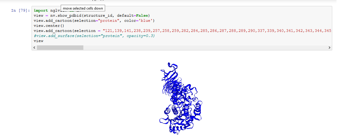 selection of residues with indices > 100 doesn't work · Issue #855 · nglviewer/nglview · GitHub