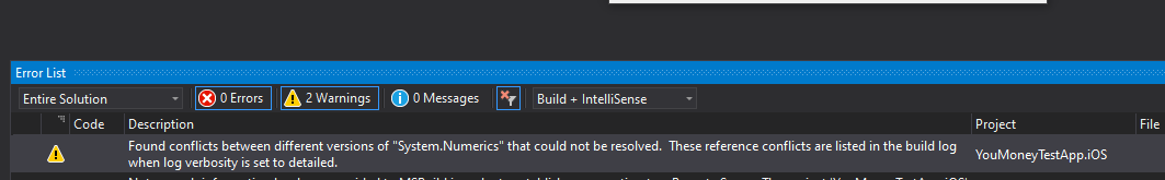 Found conflicts between diffrent versions of system.Numerics · Issue ...