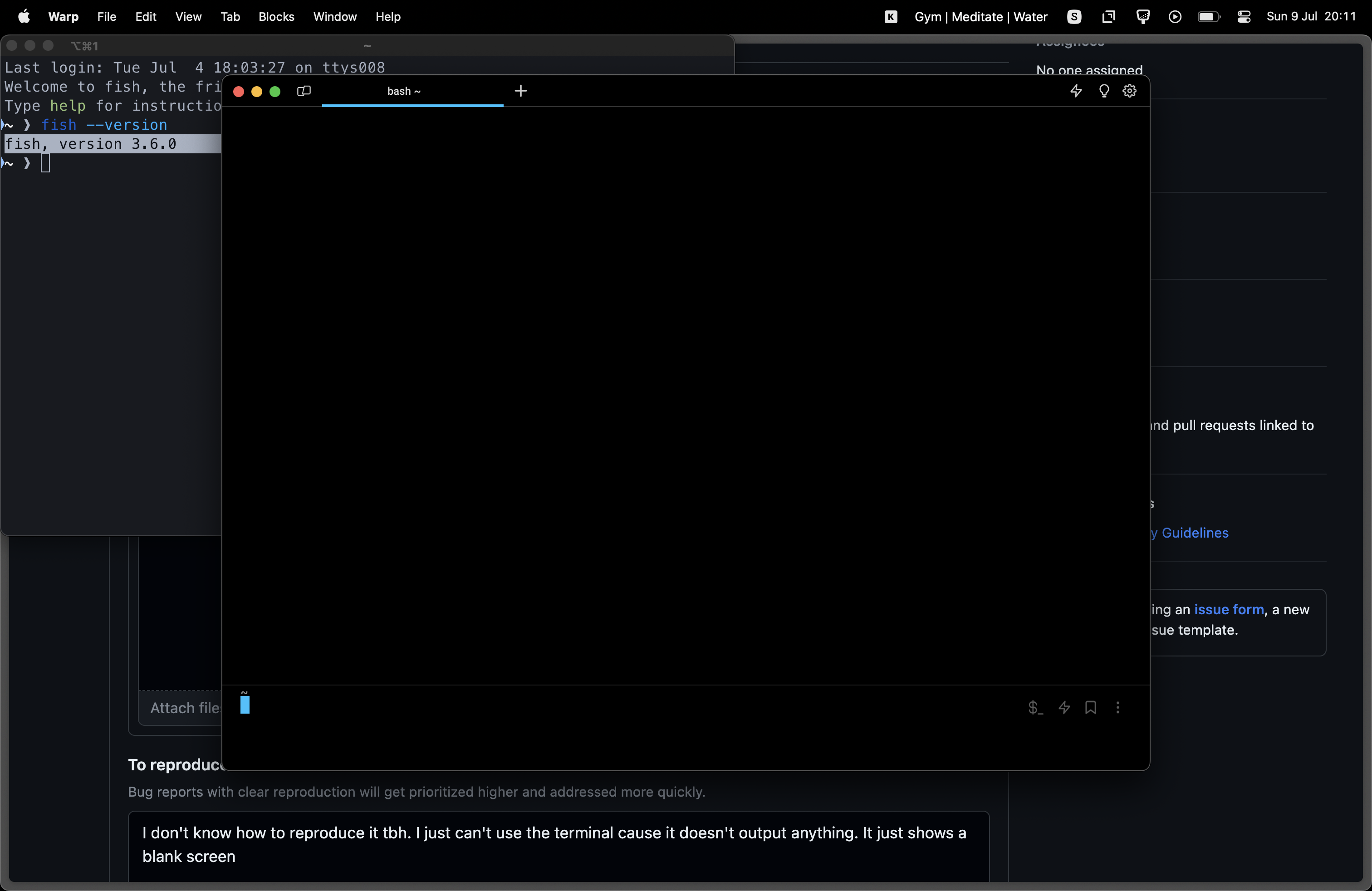 Can't see the output of commands · Issue #3334 · warpdotdev/Warp · GitHub