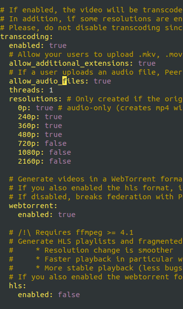Transcoding Resolutions Not Respected During Import · Issue 3638 · Chocobozzzpeertube · Github