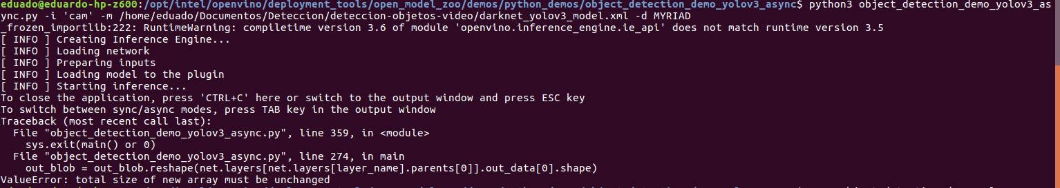 Object Detection Demo Yolov3 Async · Issue 1751 · Openvinotoolkit Open