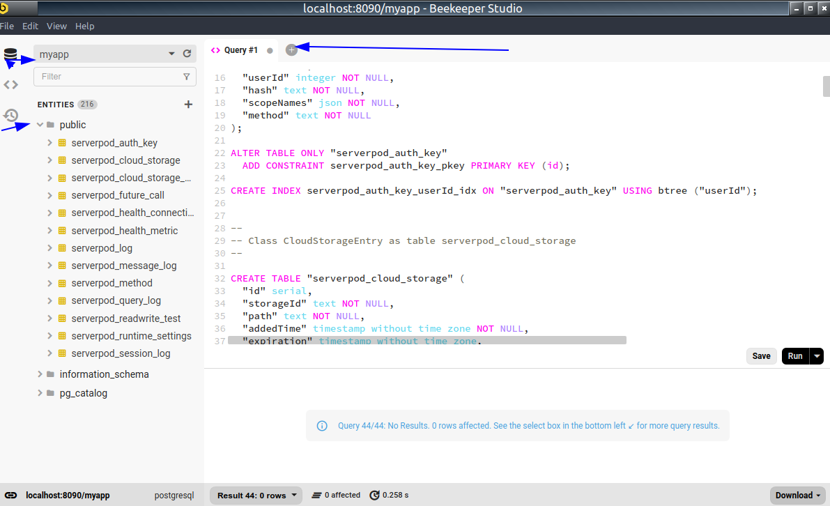 Internal server error. Failed to connect to database in future call manager. PostgreSQLSeverity ...