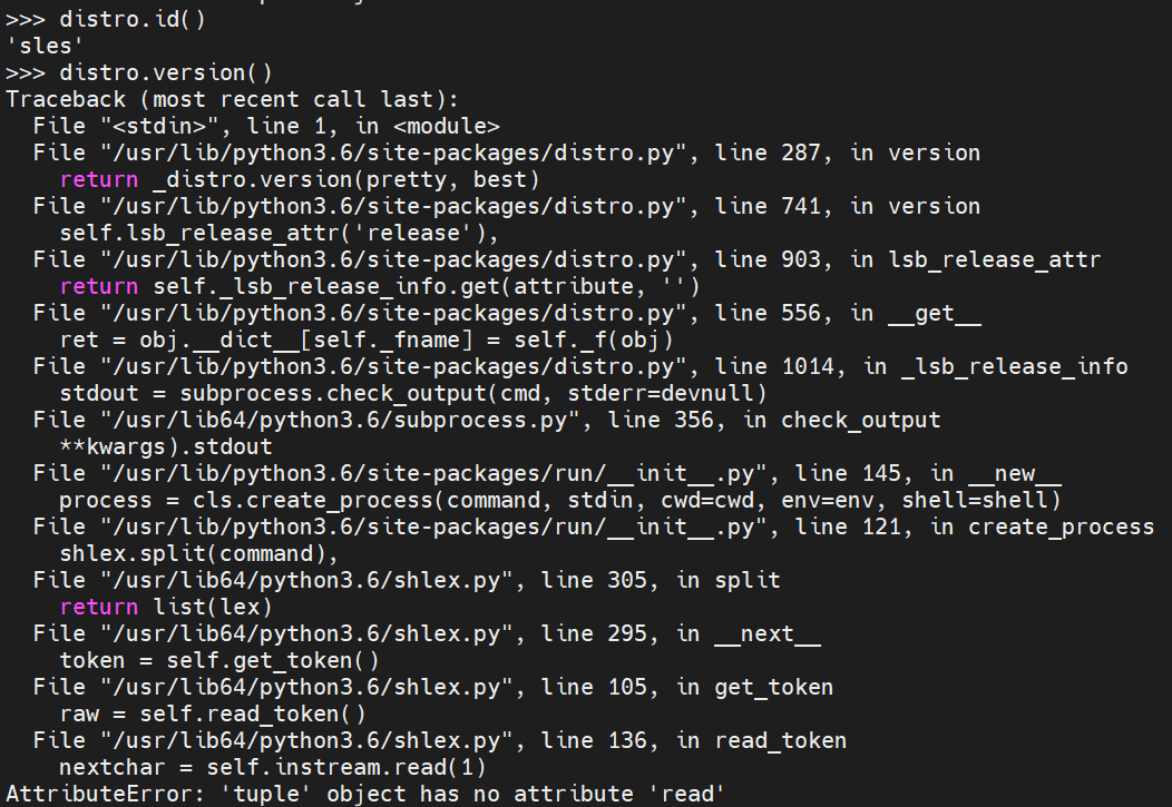Sles for SAP not recognizing some distro commands · Issue #273 · python-distro/distro · GitHub
