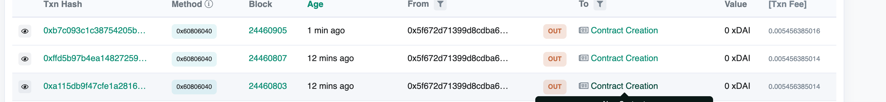 Gnosis Chain: blockscout doesn't show my transactions and created contracts · Issue #6222 ...