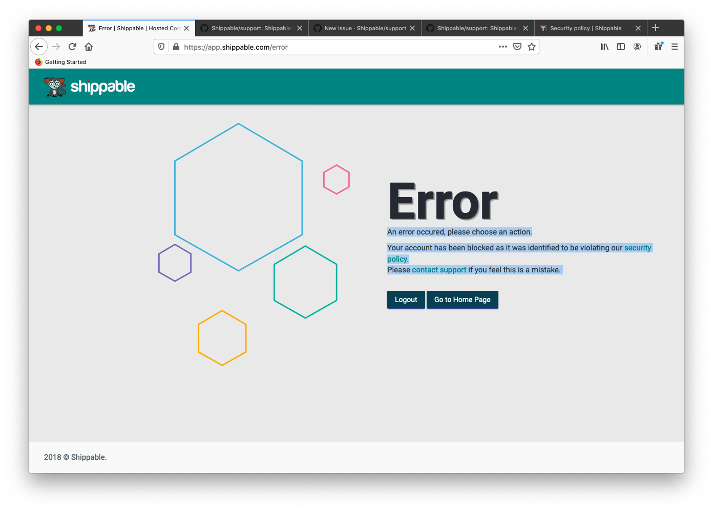Access Issue · Issue 4970 · Shippablesupport · Github