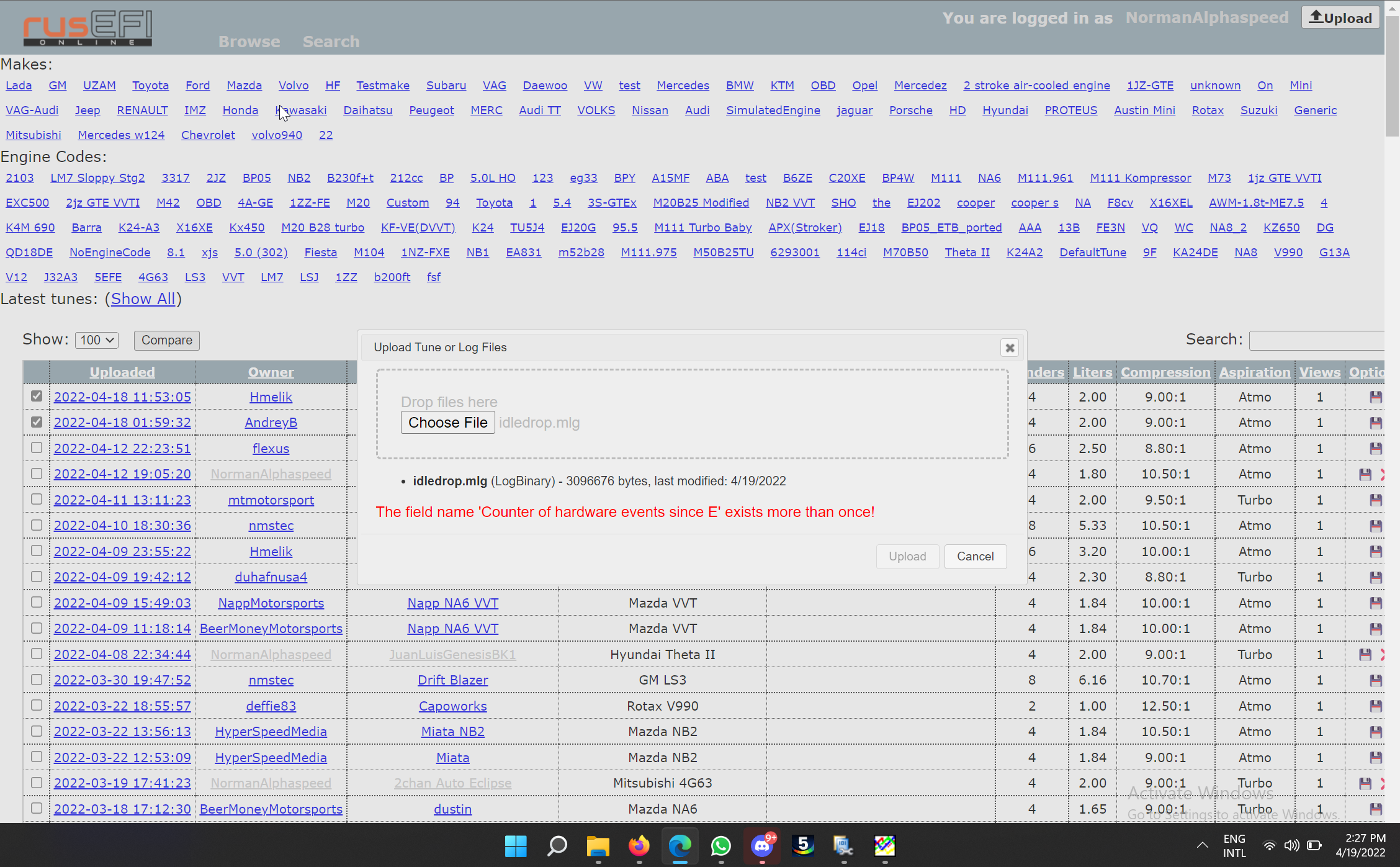 RusEFI datalog and rusEFI online issues · Issue #166 · rusefi/web_backend · GitHub