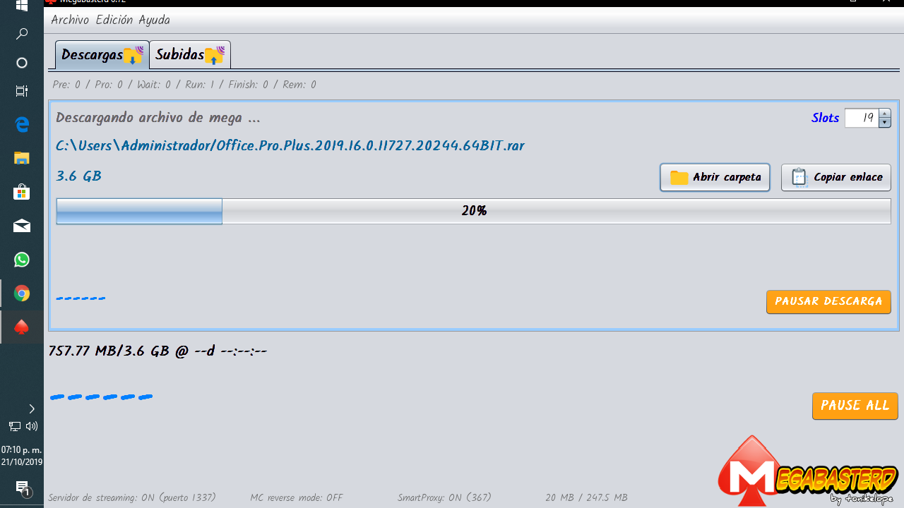 Download stuck · Issue #129 · tonikelope/megabasterd · GitHub