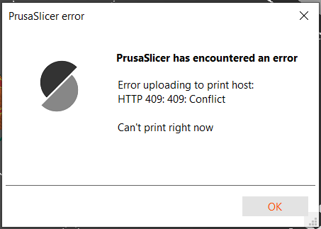 Upload and Print Error · Issue #10037 · prusa3d/PrusaSlicer · GitHub
