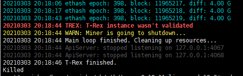 T-rex instance wasn't validated · Issue #265 · trexminer/T-Rex · GitHub