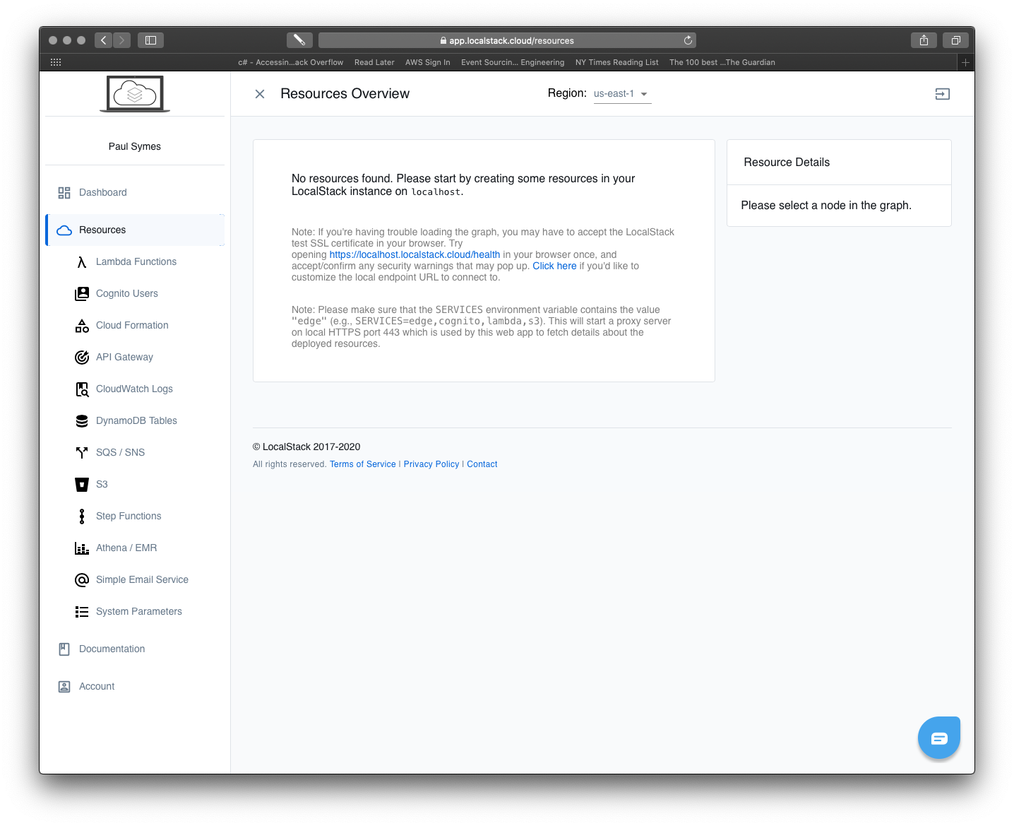 [Bug Report] Dashboard Pro does not show resources · Issue #2676 · localstack/localstack · GitHub