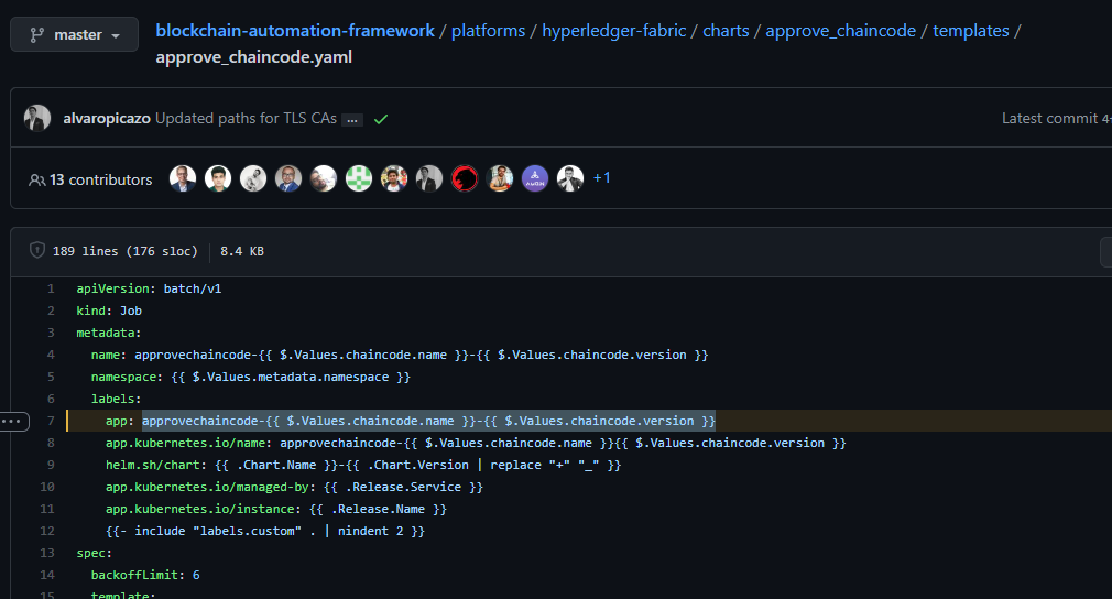 Approve chaincode check is incorrect · Issue #1296 · hyperledger-bevel/bevel · GitHub