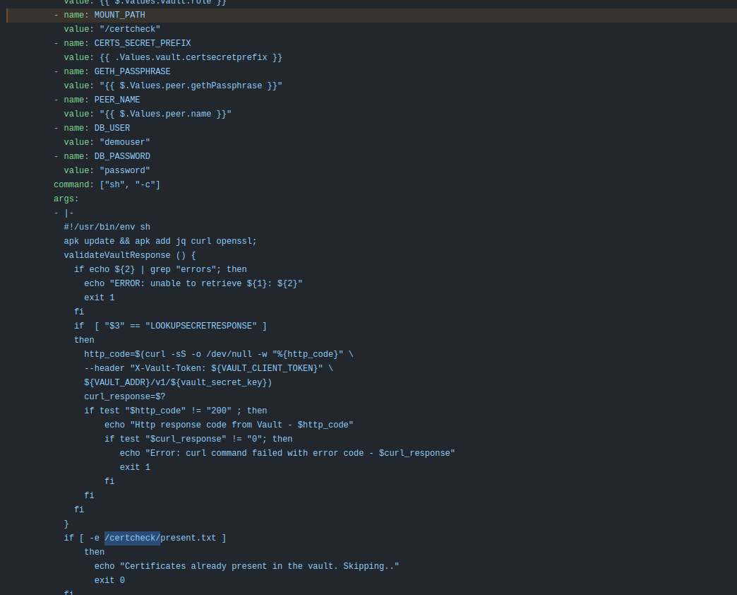 feat(quorum): use of env variable for mount path · Issue #2085 · hyperledger-bevel/bevel · GitHub