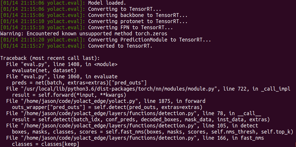evaluating on weights trained with custom dataset · Issue #27 · WisconsinAIVision/yolact_edge ...