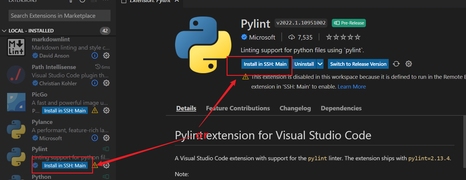 Hard to install pre-release on remote · Issue #146749 · microsoft ...