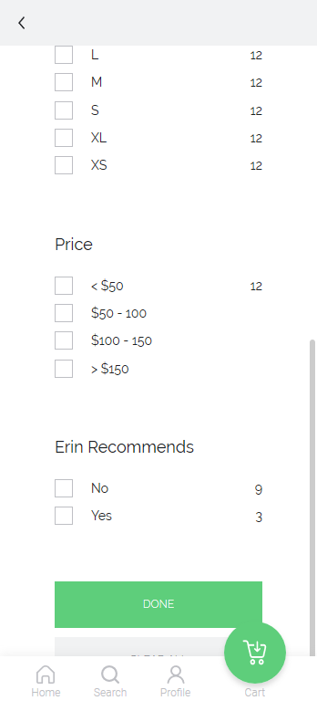 Bottom navigation on mobile is shown on top of sidebar · Issue #236 · vuestorefront/vsf-capybara ...