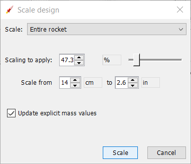 Bug Report -- Crash During Scaling · Issue #723 · openrocket/openrocket · GitHub