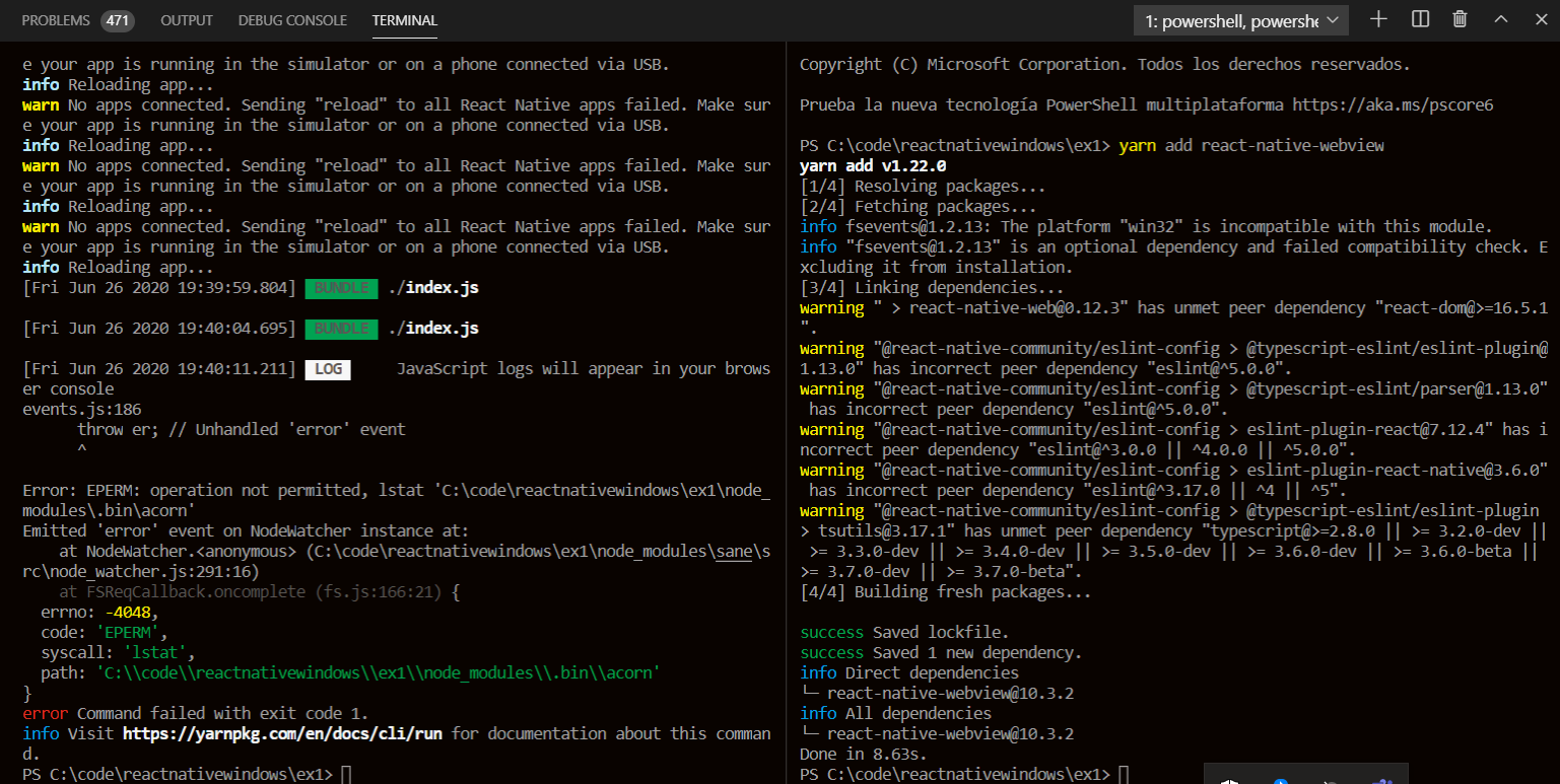 The hotreloading is broken when we add a new package · Issue #5357 ...