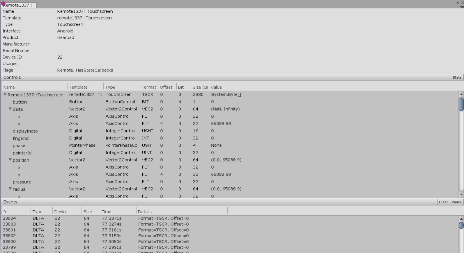 InputDebugger incorrectly shows data from remote Touchscreen · Issue #57 · Unity-Technologies ...