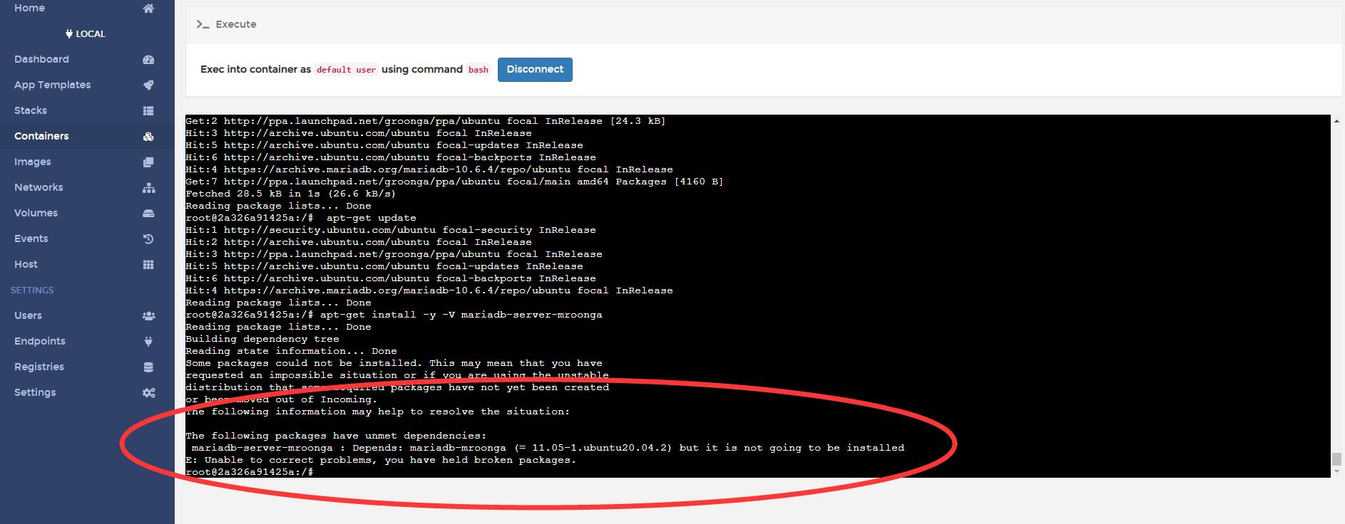 No mroonga image of MariaDB of docker can be used · Issue #441 · mroonga/mroonga · GitHub