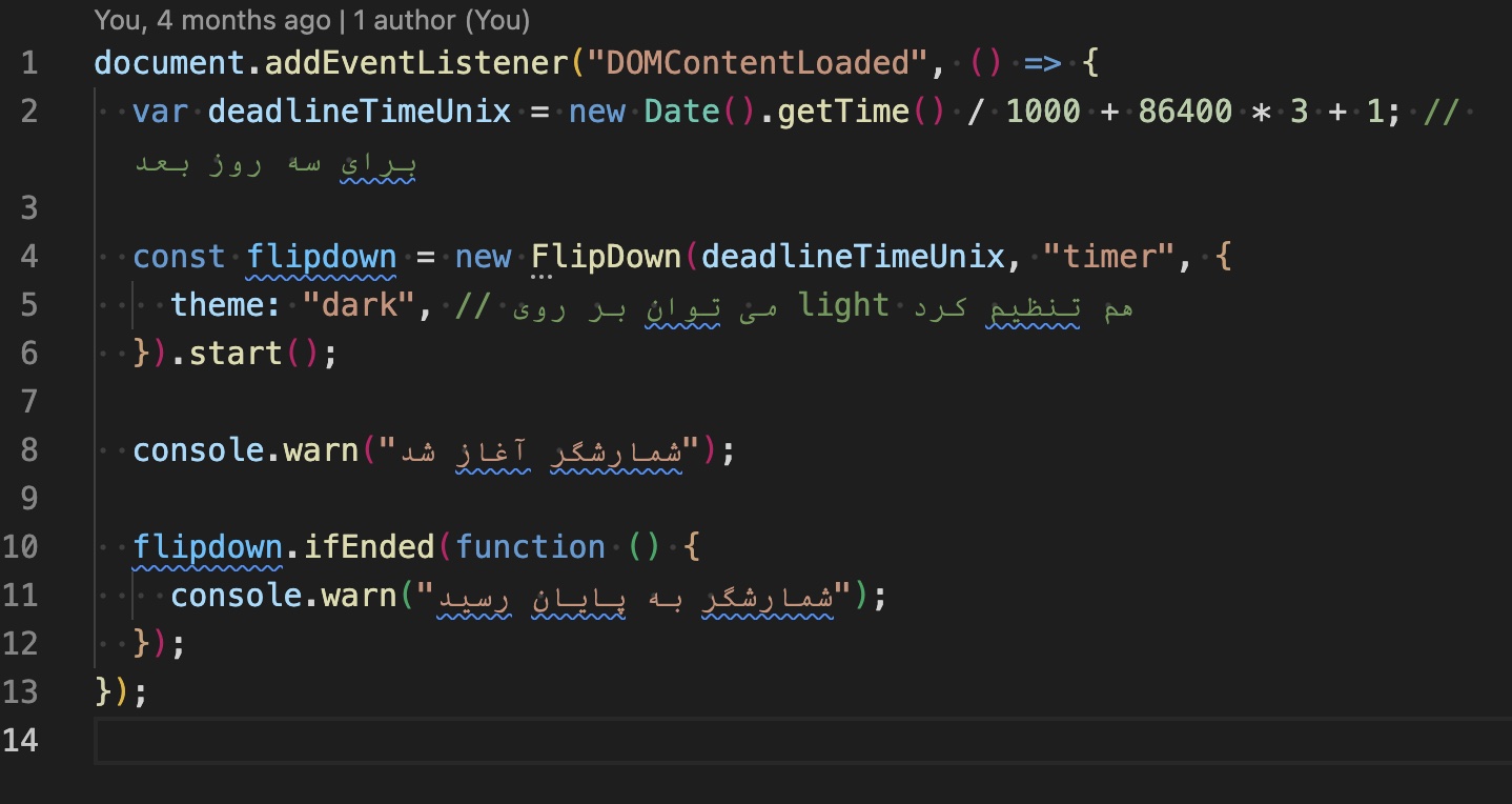 GitHub - yazdaniit/CountDown-dark