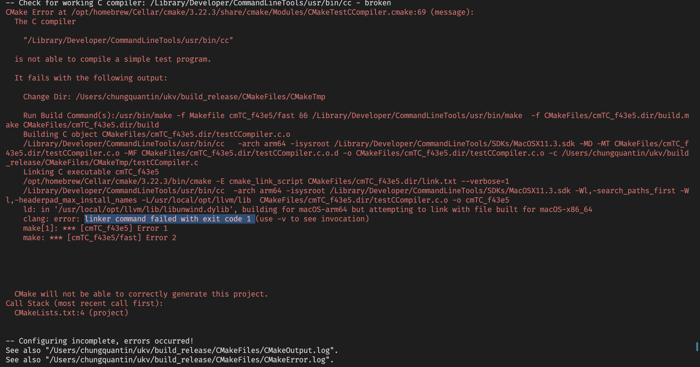 Bug: Getting error when compile source code `cmake . && make` · Issue #248 · unum-cloud/ustore ...