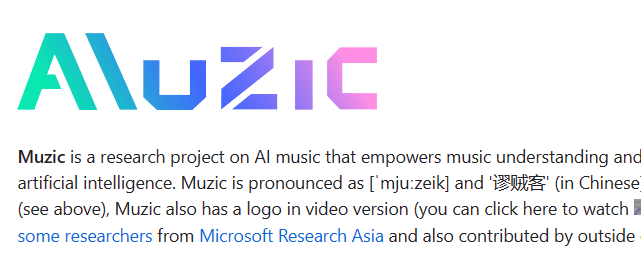 What's the SB translation of the Chinese Name of Muzic? · Issue #127 · microsoft/muzic · GitHub