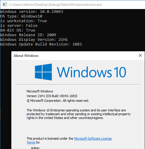 Windows Release Id Has An Unexpected Value Of 2009 On Windows 10 21h1 Or Later · Issue 9