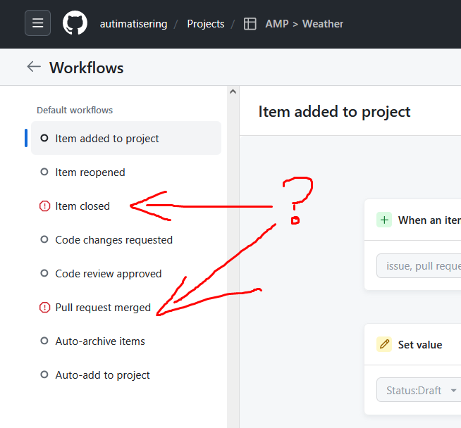 Workflows disabled on (copied) project, but not on new ones ...