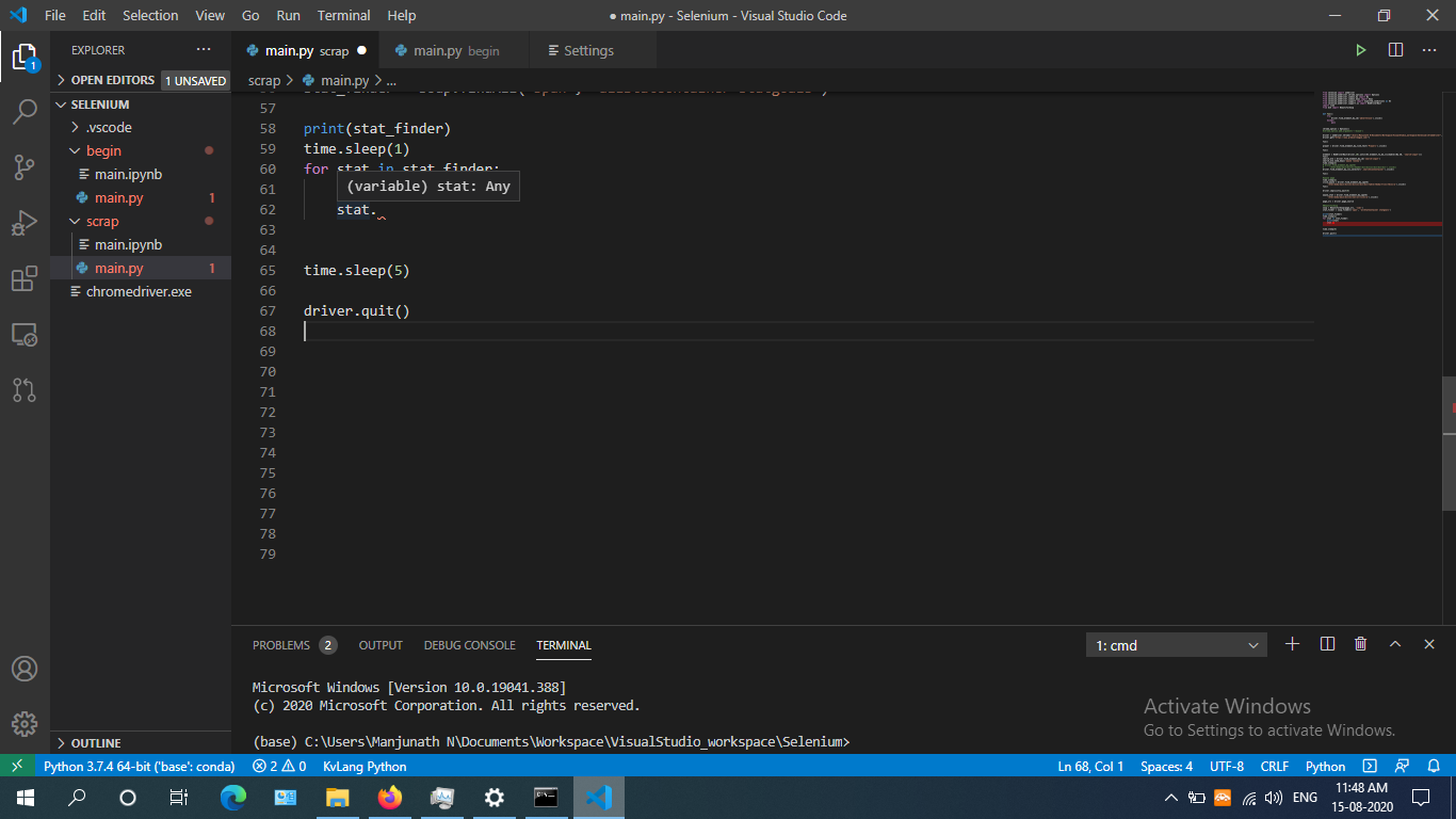 beautifulsoup suggestions not working · Issue #241 · microsoft/pylance ...