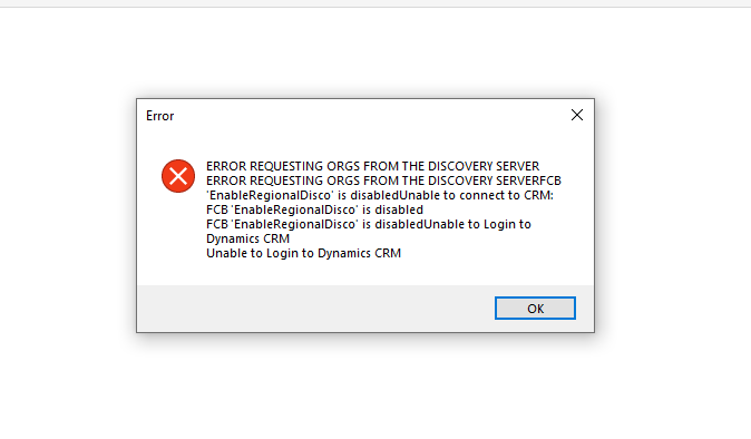 [BUG] Unable to connect to dynamics 365 instance online thru connection wizard · Issue #1035 ...