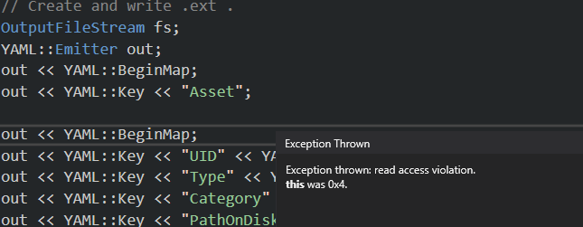 RegEx::MatchUnchecked(const Source& source) exception · Issue #1107 · jbeder/yaml-cpp · GitHub