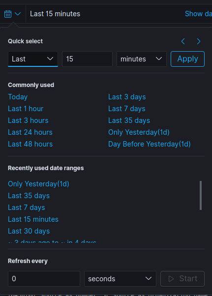 Allow more timepicker canned options without scrollbar · Issue #84279 · elastic/kibana · GitHub