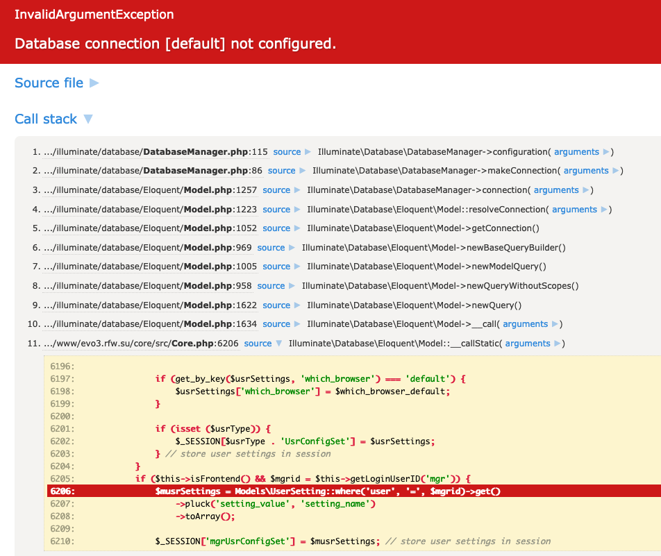 [3.0 RC2] Database connection lost after package create · Issue #1776 · evolution-cms/evolution ...