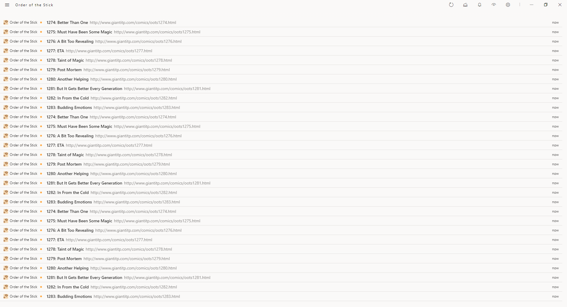 App keeps fetching new copies of the same posts from giantitp.com on ...