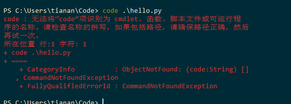 运行 code .\hello.py 错误 · Issue #328 · neolee/pilot · GitHub