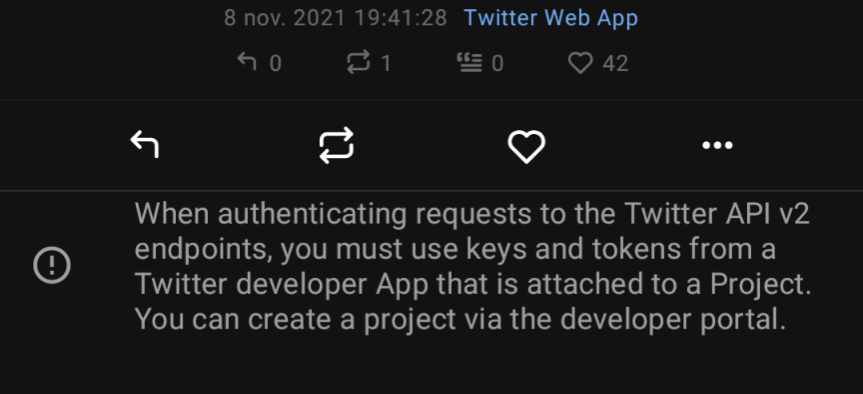 Bug Twitter Api Version Error Messsage When Viewingselecting Tweets · Issue 329