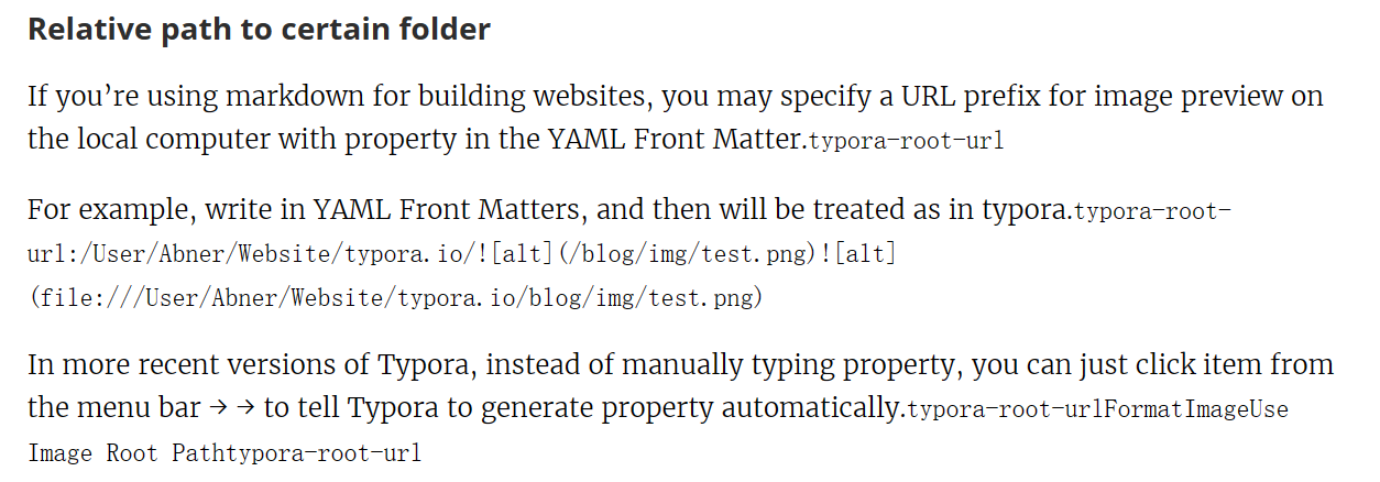 Typora Root Url Not Support Absolute Path · Issue 5595 · Typoratypora Issues · Github 0996
