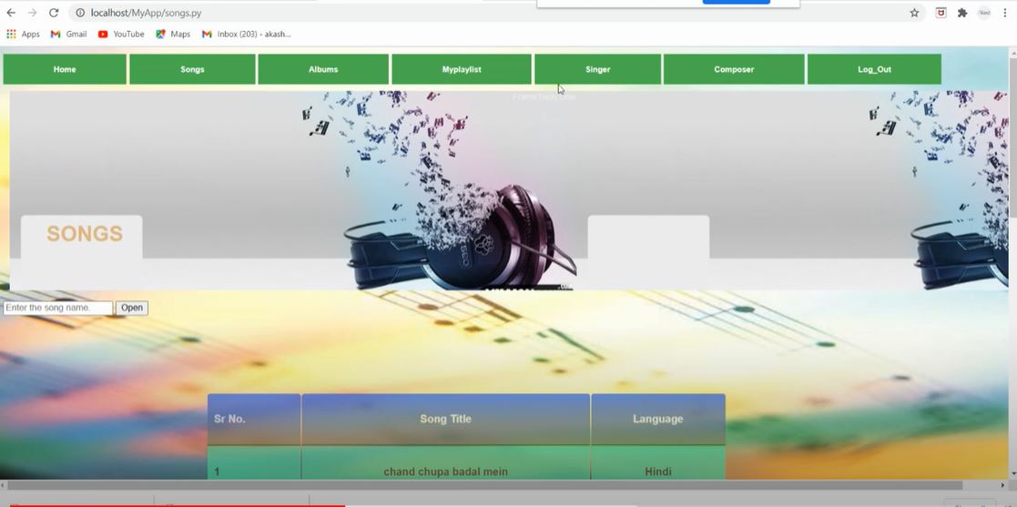 GitHub - fuseakash/Music-Database-System: This is database project ...
