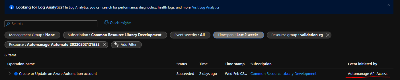 Automanage automation account linking to dependency LAW Bug Report · Issue #965 · Azure ...