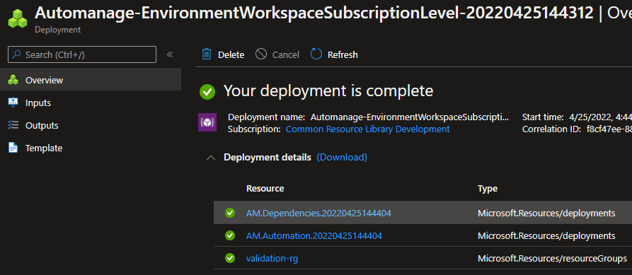 Automanage automation account linking to dependency LAW Bug Report ...