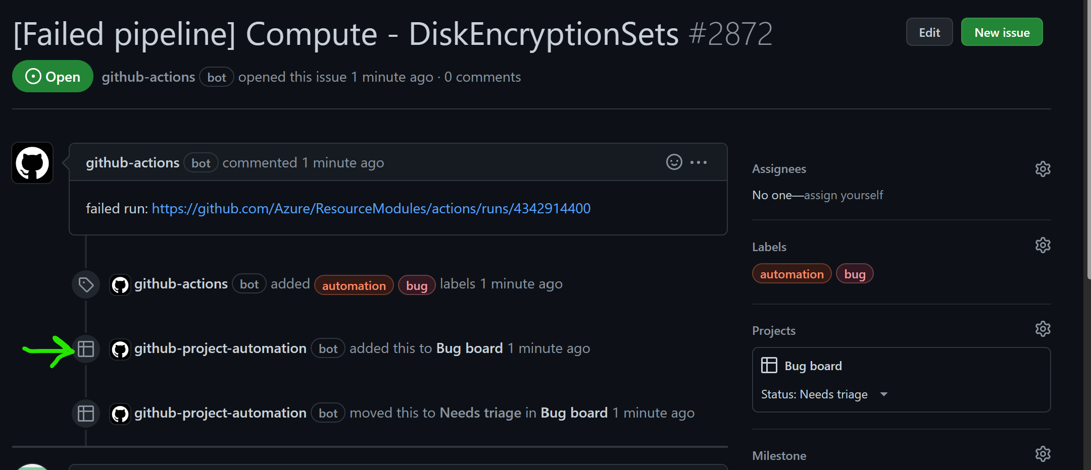 [feature Request] Enable Auto Add To Project Workflows · Issue 2873 · Azure Resourcemodules